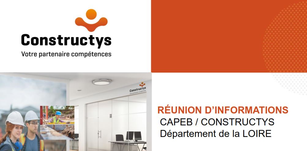 Réunion d'information CONSTRUCTYS ・ CAPEB